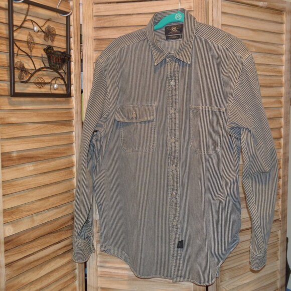 Ralph Lauren Double RL | Shirts | Vtg Double Rl Ralph Lauren Xl Gray ...